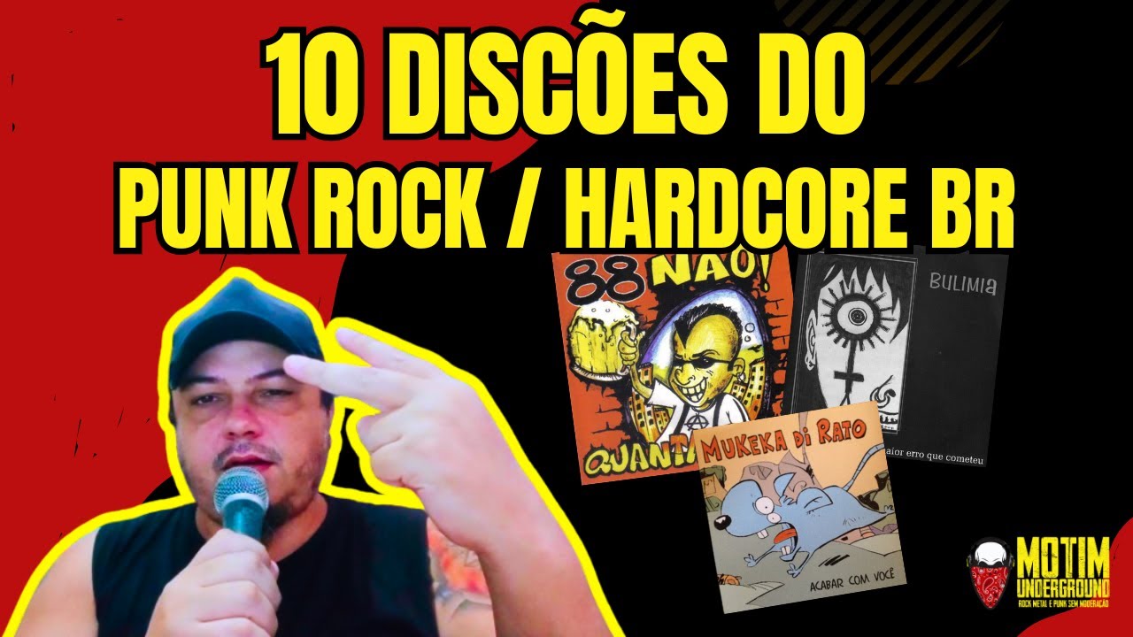 10 DISCÕES DE PUNK ROCK / HARDCORE BRASILEIRO - YouTube