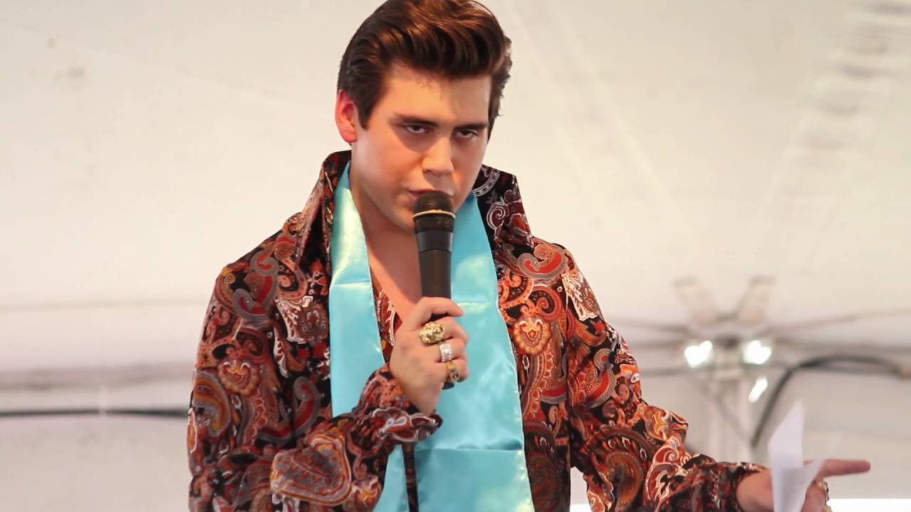 Taylor Rodriguez sings his song 'Tribute To The King' Elvis Week 2016 ...