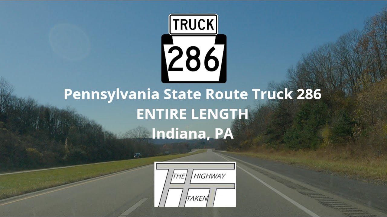 Pennsylvania State Route Truck 286 – Entire Length; Indiana, PA - YouTube