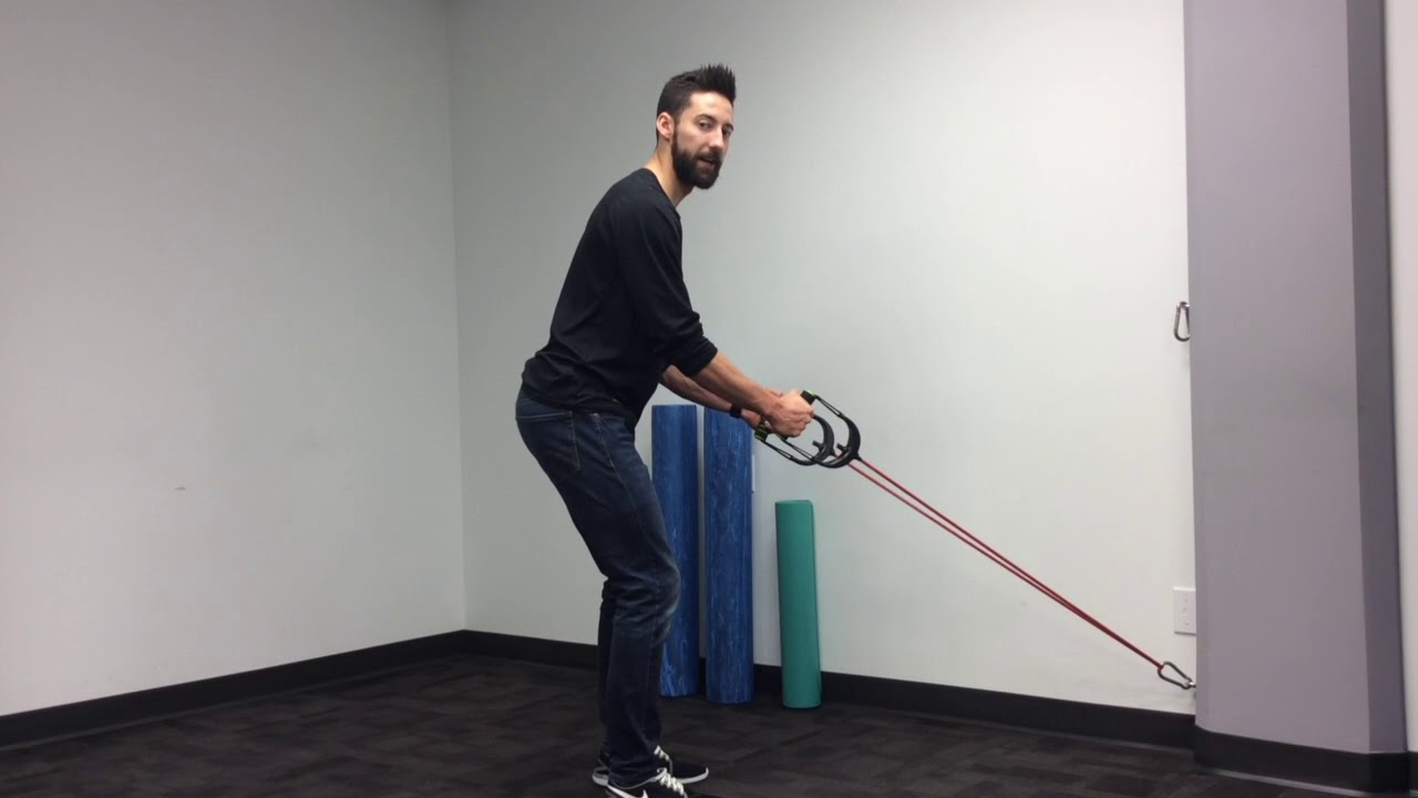 #106 - Resistance Band Bent Over Rows - YouTube
