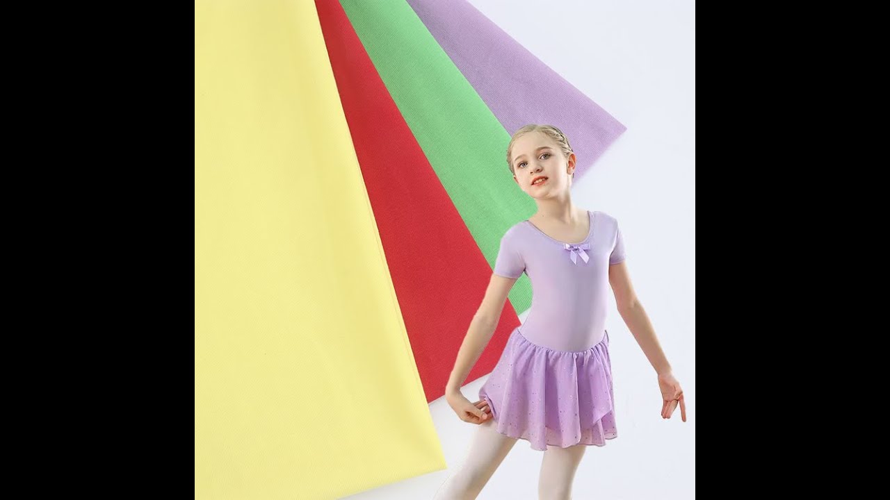 Pure cotton spandex fabric% 95 cotton% 5 spandex sportswear dance dress ...