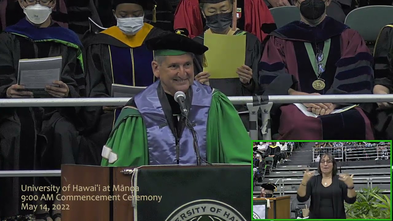 Spring 2022 Manoa Commencement - Saturday AM Ceremony - YouTube