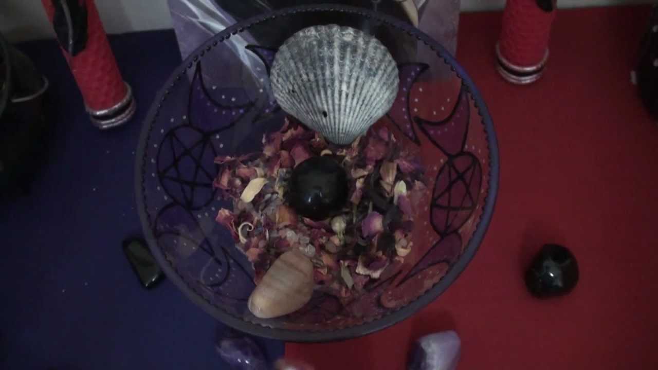 Updated Morrigan Altar 2013 - How to set up a Morrigan altar - YouTube