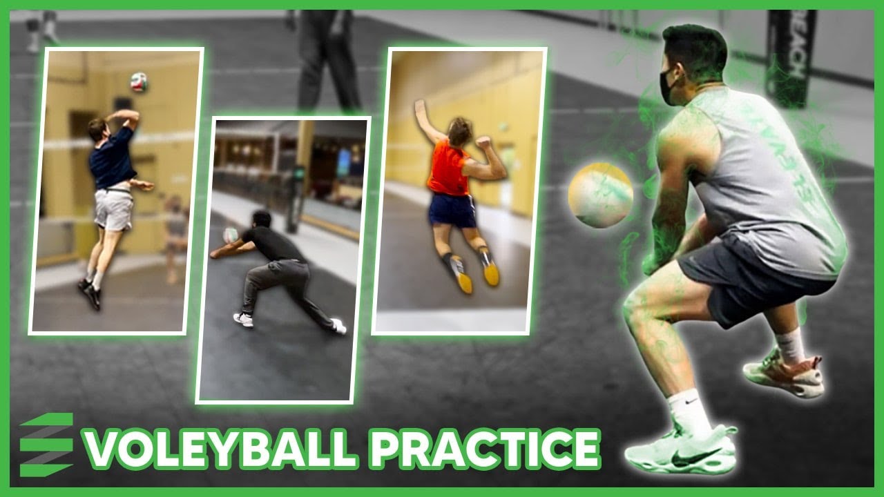 VOLLEYBALL PRACTICE : Triple Block Right Side, Middle Offense From ...