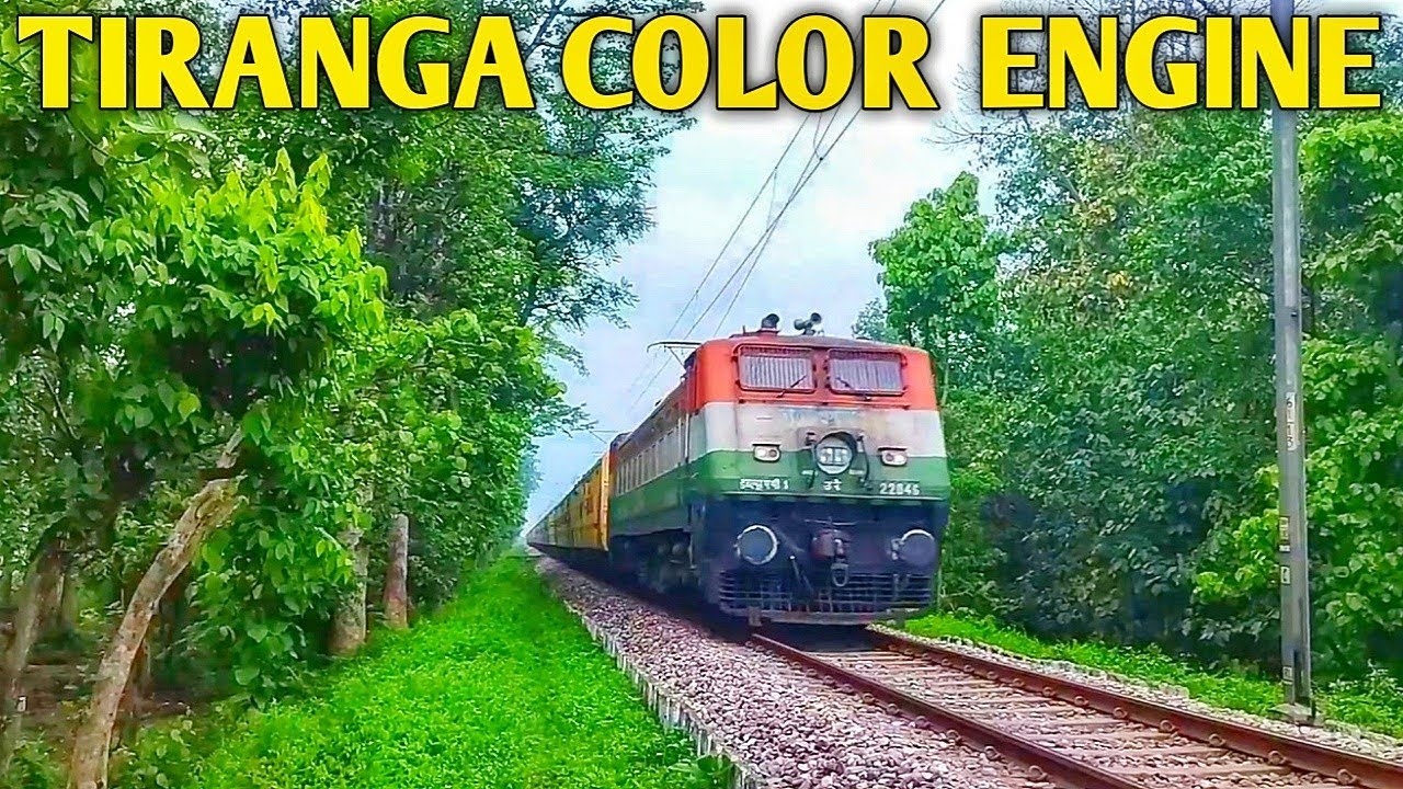 TRICOLOR ENGINE | JANTA EXPRESS | Dense Jungle | Oldest Engine of india ...