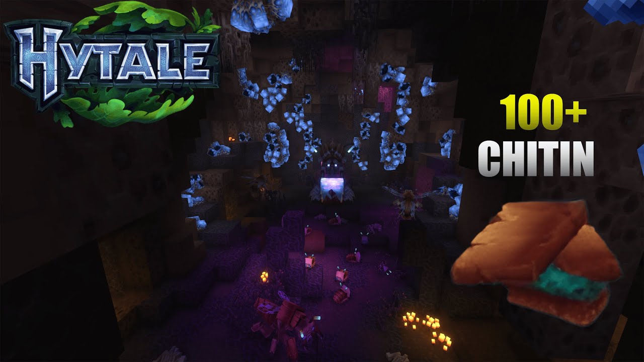 Best Way to Get Chitin in Hytale - Scarak Broodmother Guide - YouTube