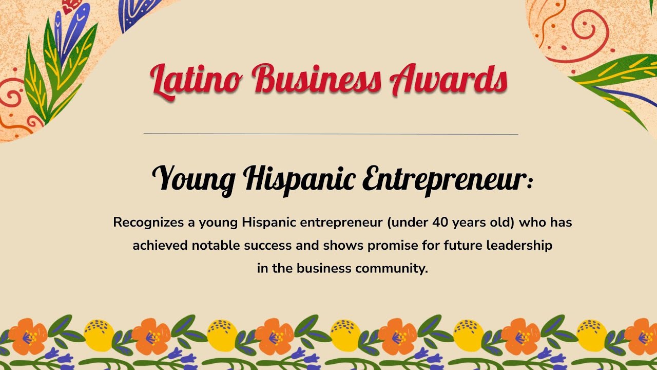 Young Hispanic Entrepreneur of the Year Award: Amanda Cordes - YouTube