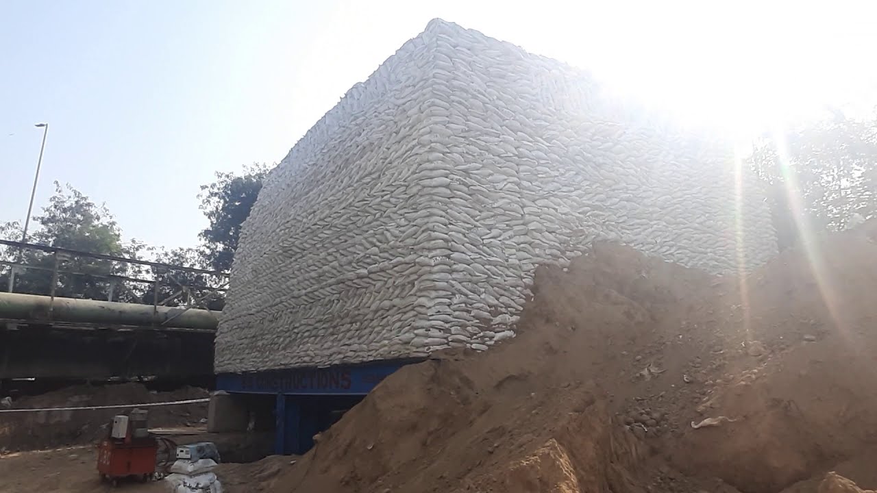 Initial Vertical pile load test by Kentledge Method (Soil bags) - YouTube