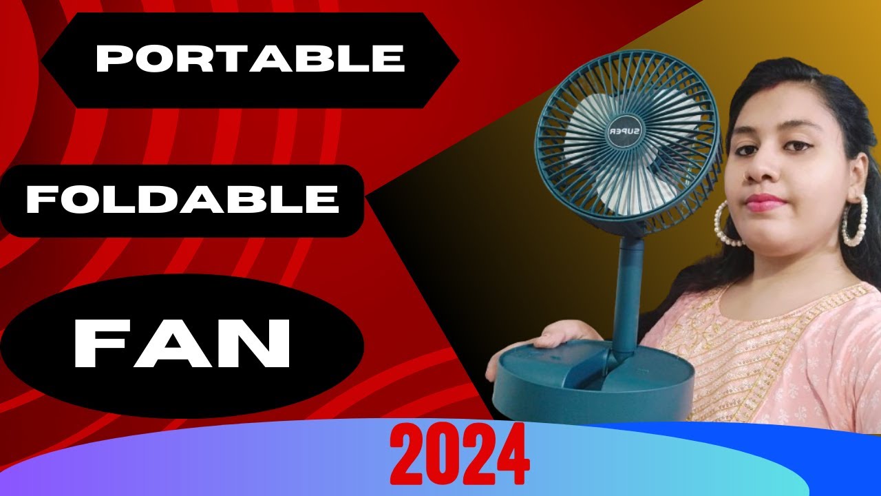 Portable Foldable Adjust Mini Fan | Folding Mini Fan Review Unboxing ...