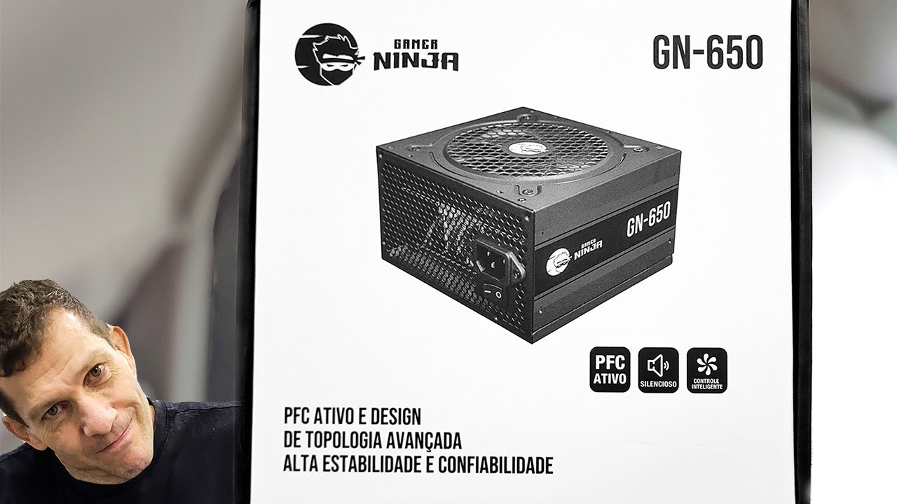 REVIEW FONTE GAMER NINJA GN-650 - YouTube
