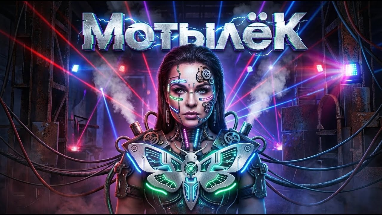 MOTH МОТЫЛЁК — Dark Techno Rave Metal | Futuristic Cyberpunk Clip - YouTube