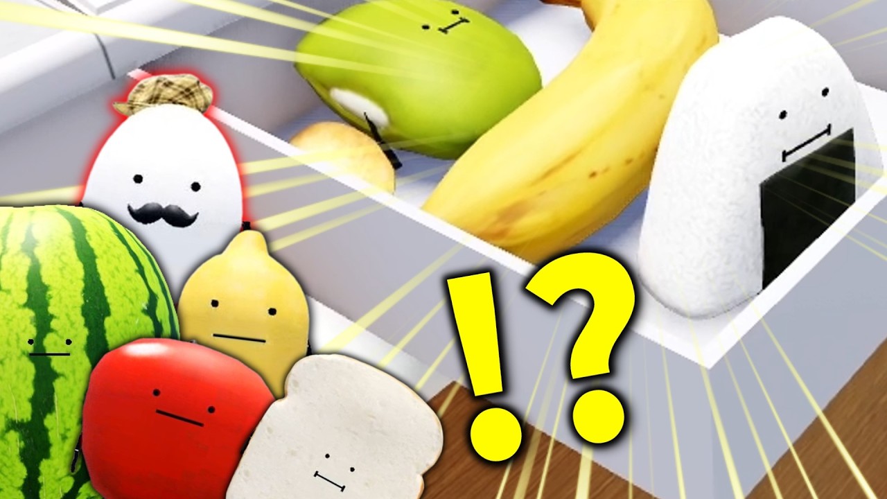 【Secret staycation】Hide and Seek with Funny Foods3【animation】 - YouTube