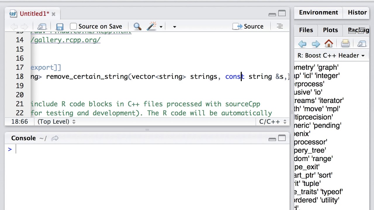 Using Boost In R Via Rcpp Youtube