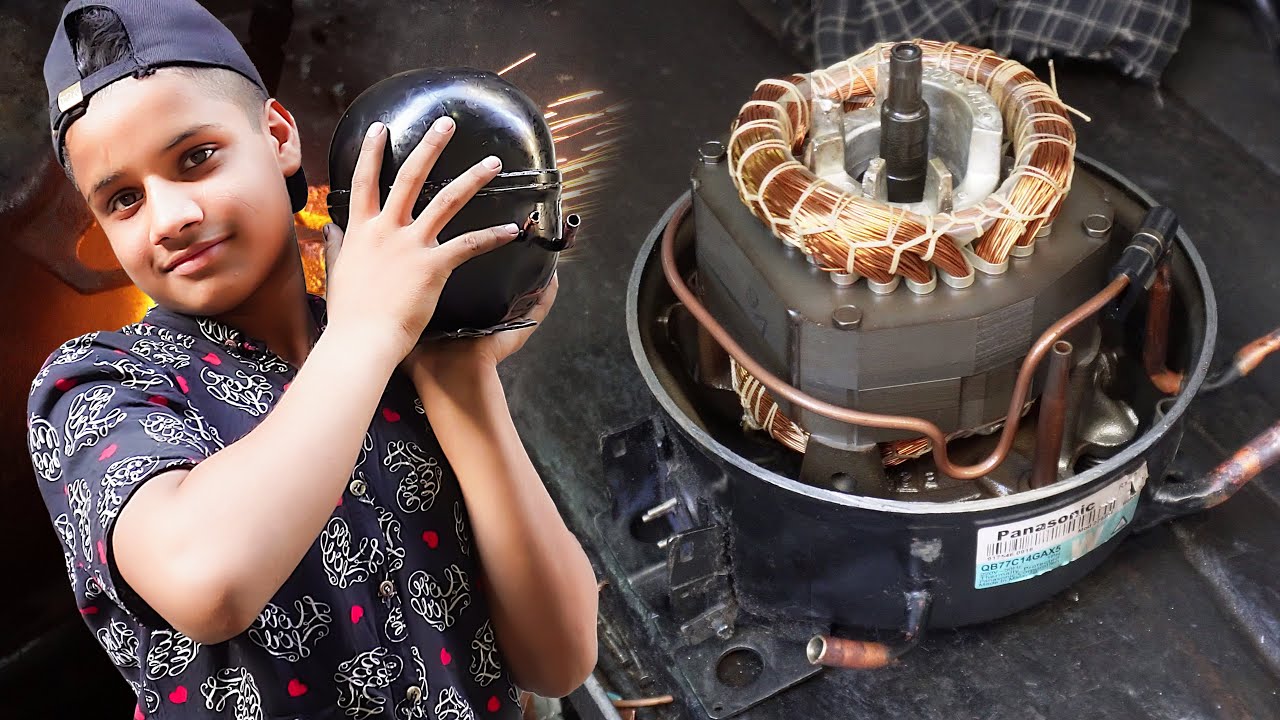 How to Restore Old German Fridge Compressor Amazing Technique of ...