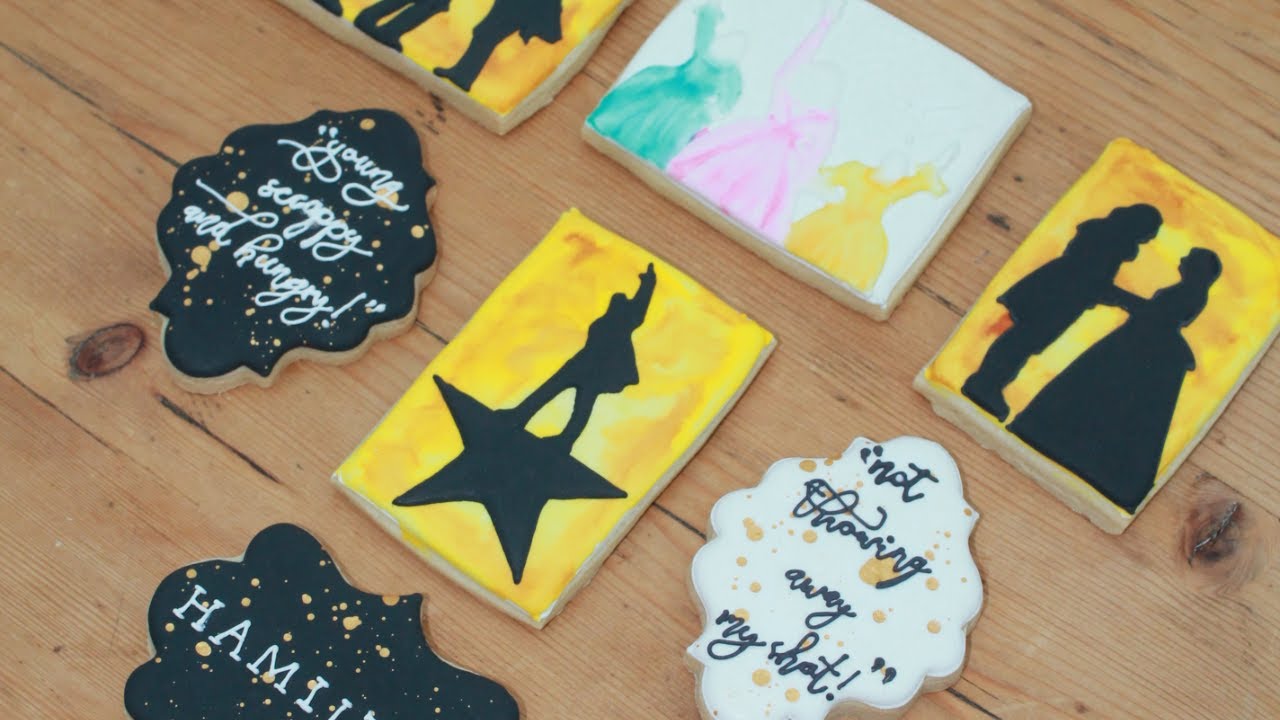 HOW TO MAKE HAMILTON THE MUSICAL COOKIES! | Shortbread Cookies with ...