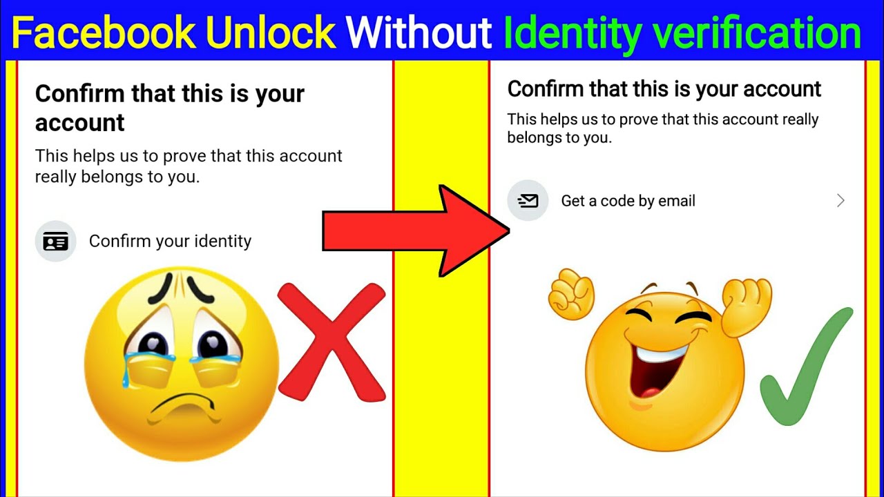 How to unlock facebook account without identy verification | fb account ...