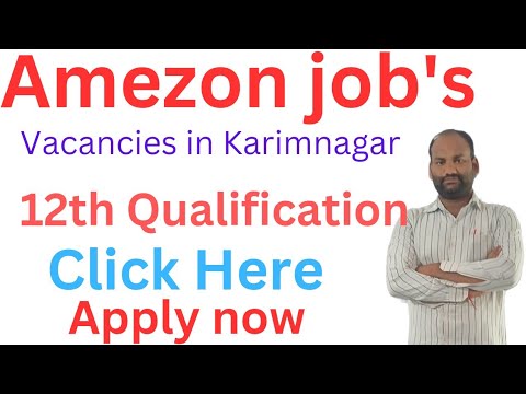 Amazon Recruitment 2023|| jobs in Karinagar||Amazon vacancy 's - YouTube