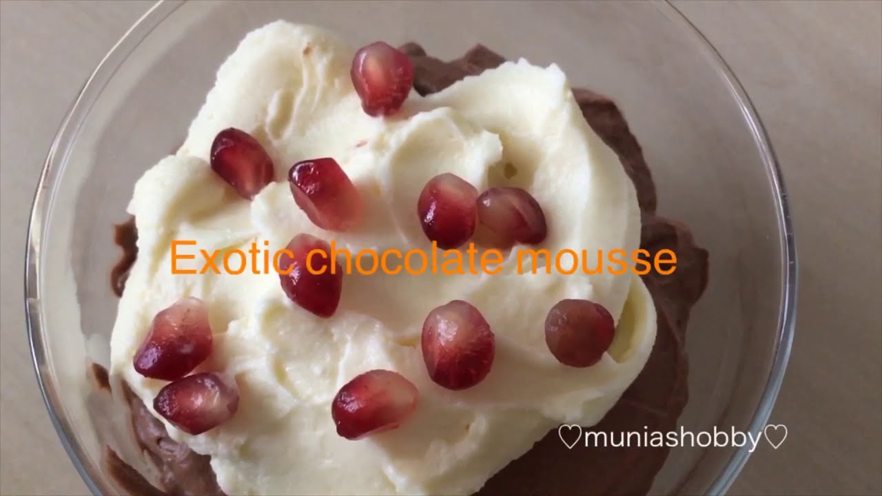 Exotic chocolate mousse / চকলেট মুস - YouTube