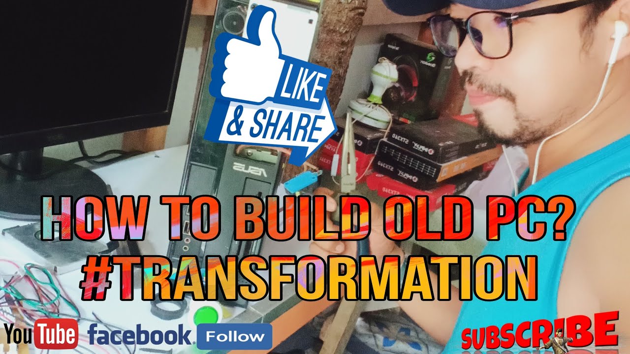 Transformation of Old Desktop Computer l PC building - YouTube