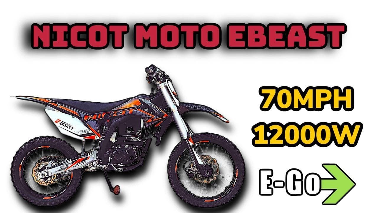 Nicot Moto eBeast 70MPH! - YouTube