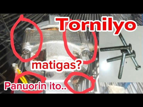 MATIGAS NA TORNILYO SA ELECTRIC FAN MOTOR .PAANO MATANGGAL #trending # ...