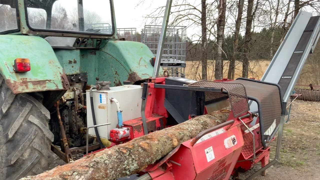 Köp Vedmaskin Palax 600 Combi traktordriven på Klaravik - YouTube