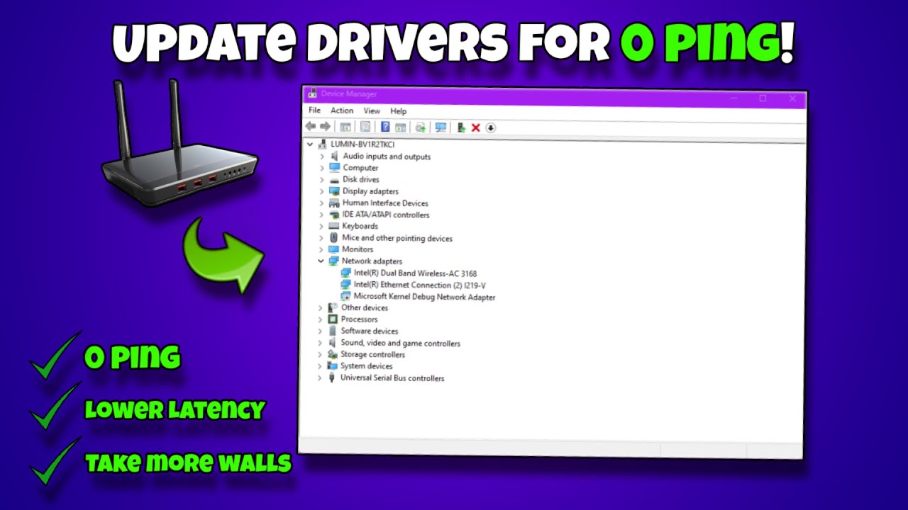 How to Tweak and Modify Ethernet Adapters for LOW PING! ⚙️ (0 Delay ...