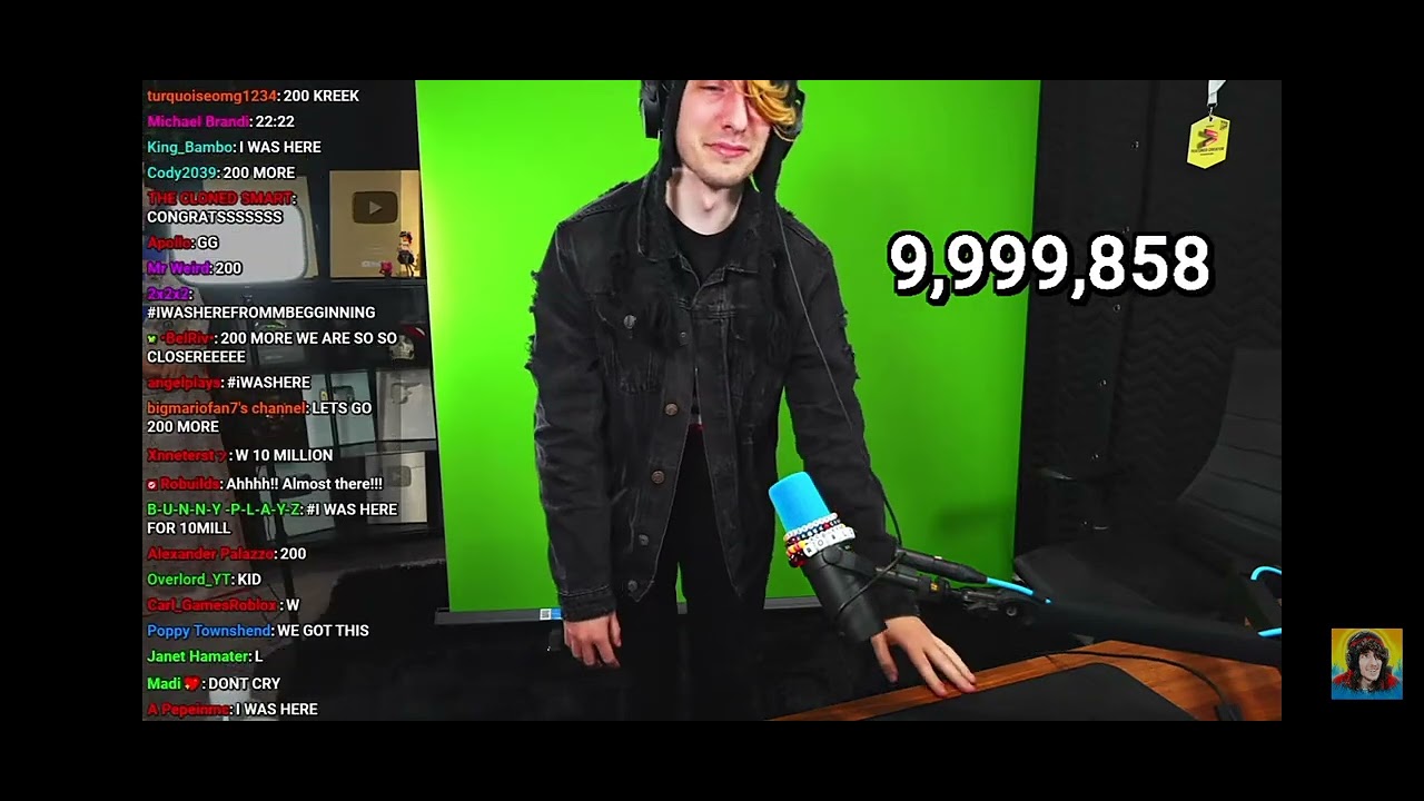 @KreekCraft Hits 10 M subs (500 Gap) - YouTube