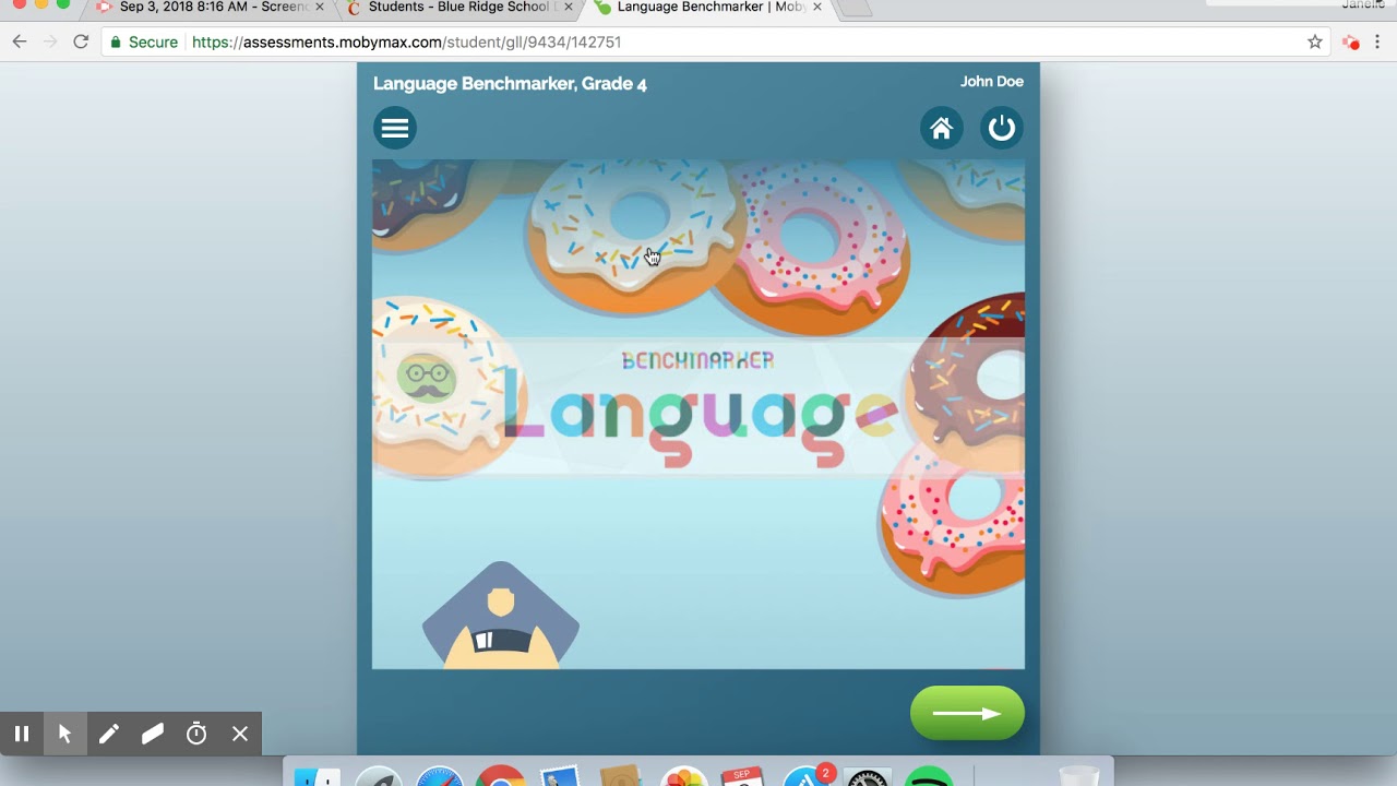 Student login for MobyMax Benchmarks/Assignments - YouTube