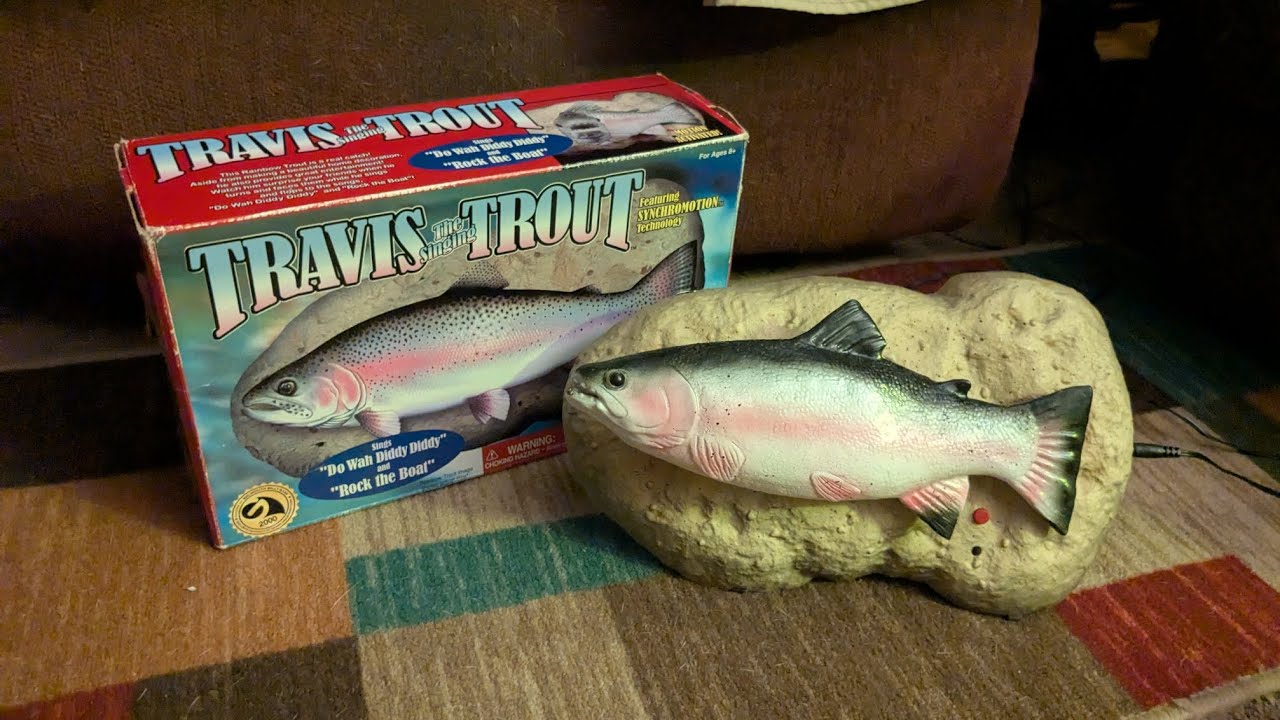 Gemmy Ind. 2000 Travis The Singing Trout - YouTube