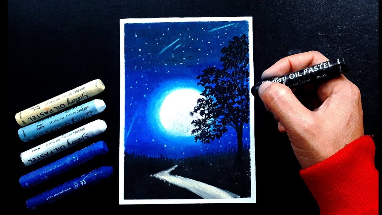 MUDAH DITIRU! Menggambar Pemandangan Malam | easy to imitate! draw a ...