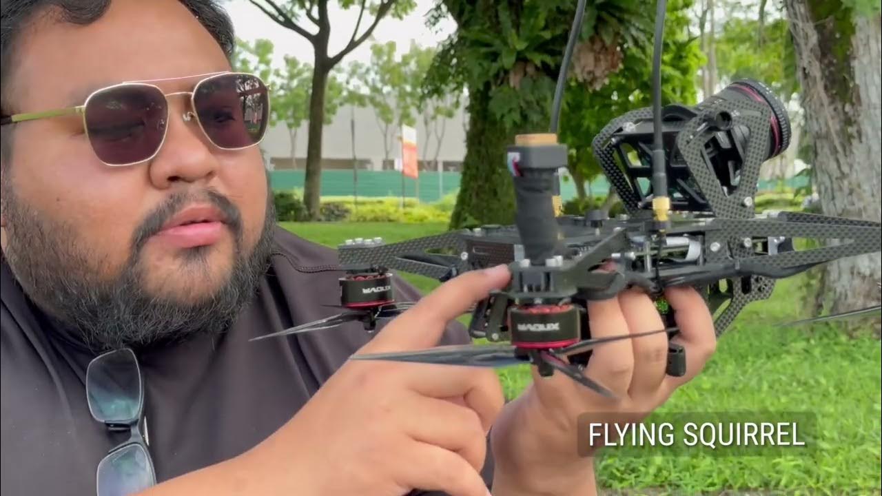 fpv FLYING SQUIRREL frame Kit drone - YouTube