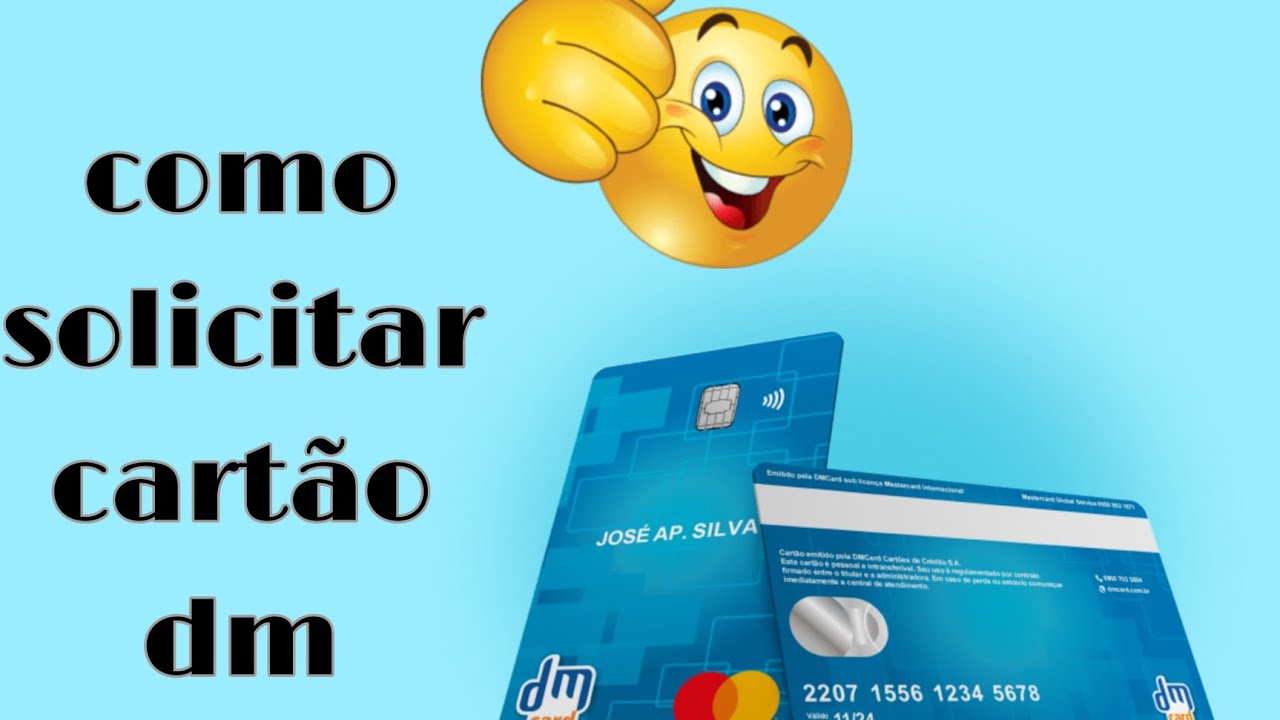 Como solicitar cartao dm card passo a passo , confira! - YouTube