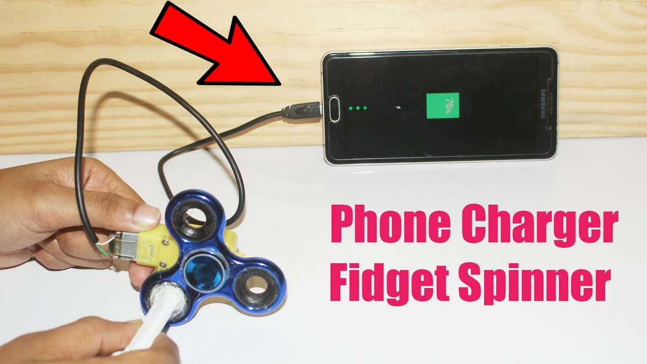 Phone Charger Using Fidget Spinner - YouTube