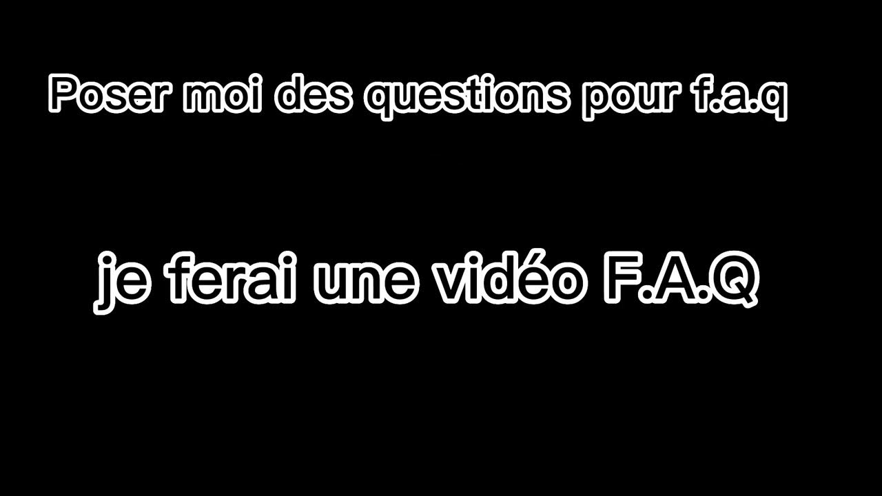Poser moi des questions dans espaces commentaires svp♥️ - YouTube