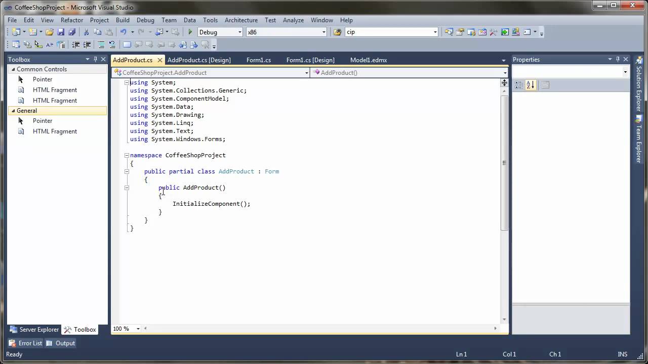 Part 4 - Creating the add product form 1 of 2 - YouTube