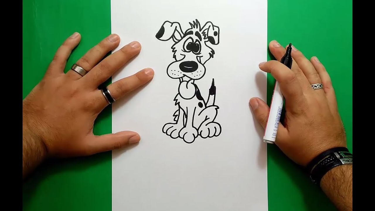 Como dibujar un perro paso a paso 28 | How to draw a dog 28 - YouTube