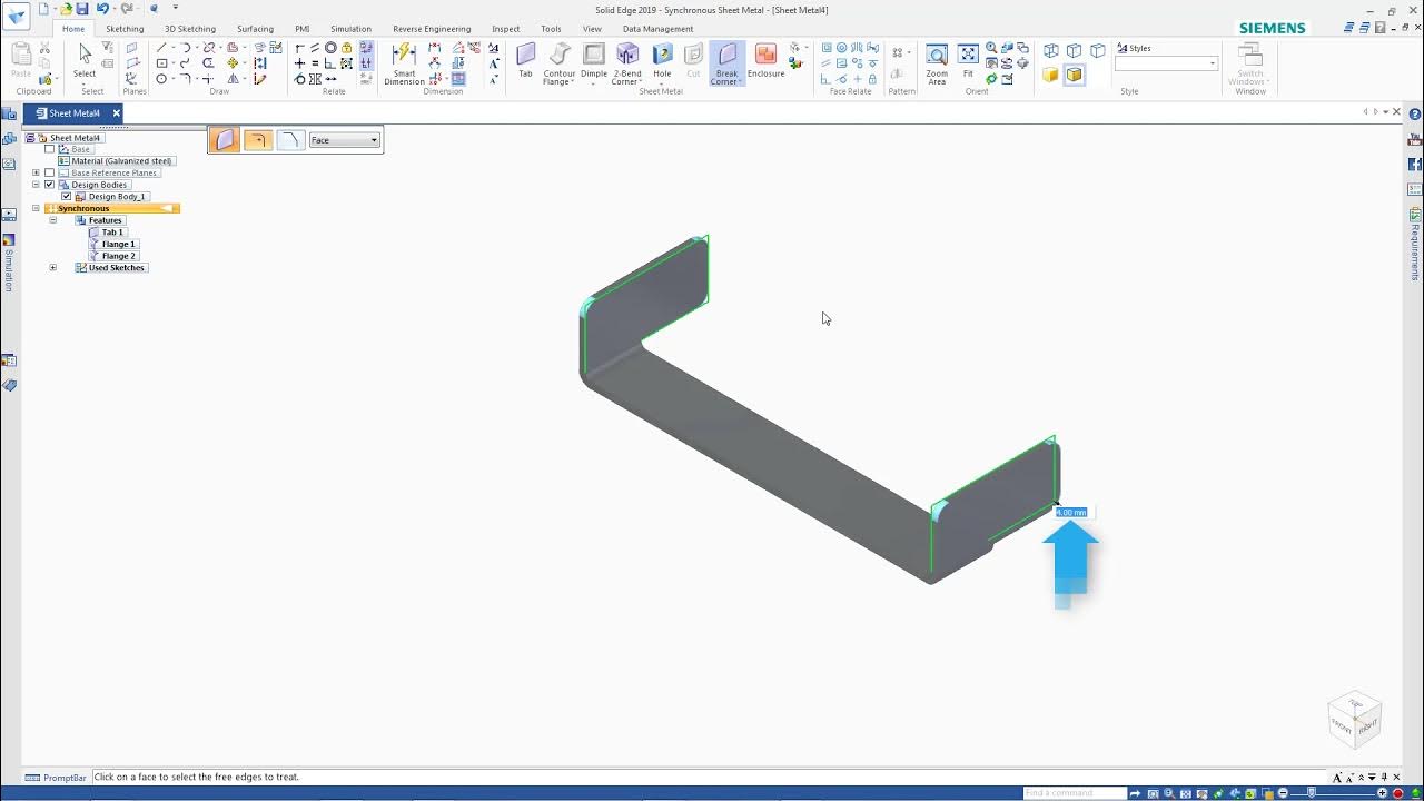 Solid Edge Tutorial: Complete and Automated Sheet Metal Design - YouTube