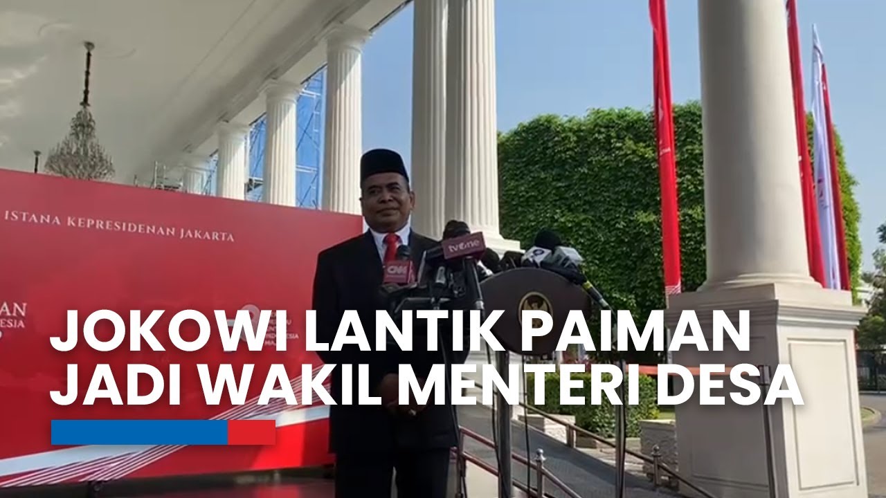 Sah! Jokowi Lantik Paiman Raharjo menjadi Wakil Menteri Desa dan PDTT ...