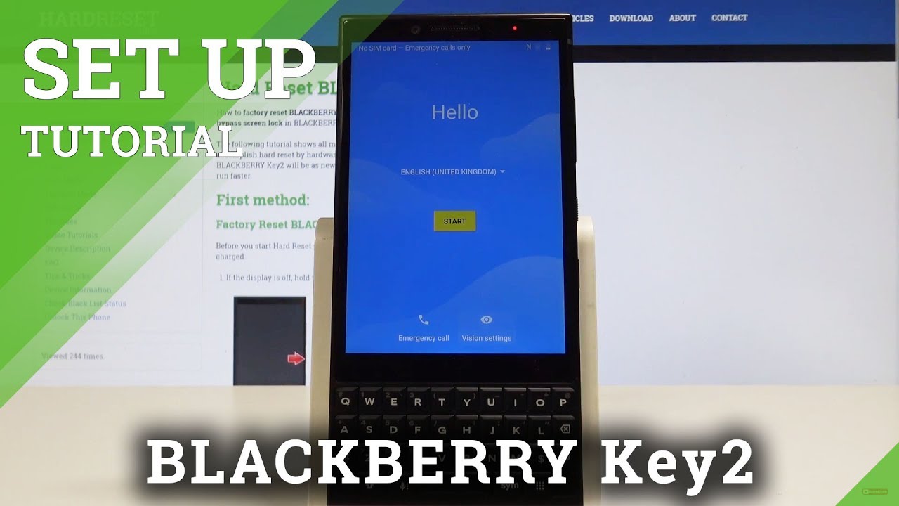 How to Set Up BLACKBERRY Key2 - Activation & Configuration - YouTube