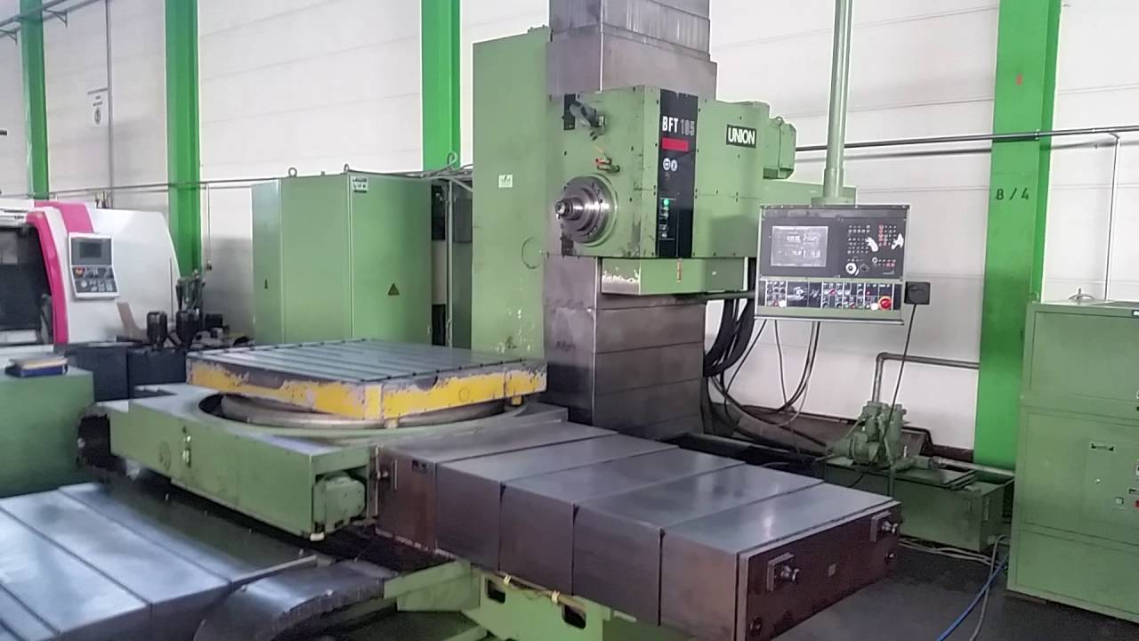 CNC Boring and Milling Machine Union BFT 105 - YouTube