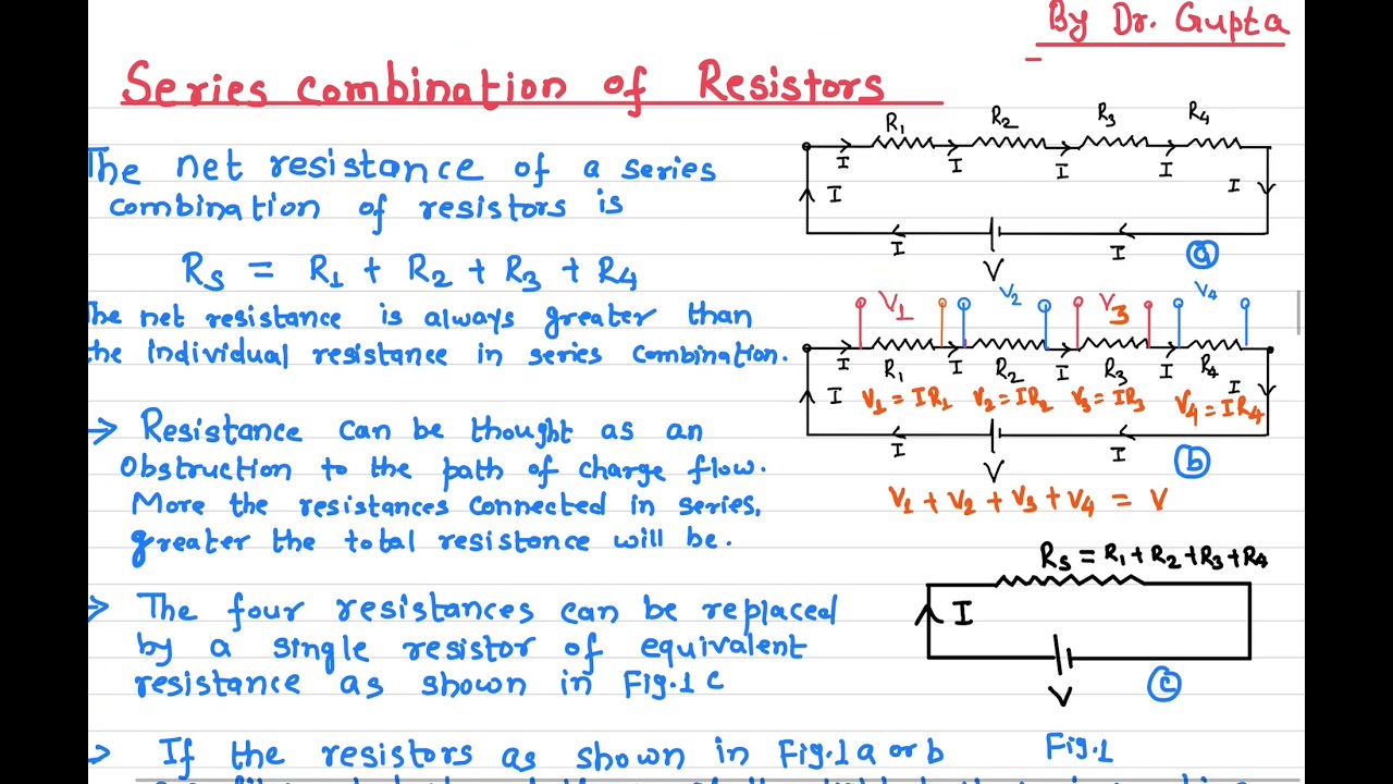Parallel Combination of Resistors # Lecture 3 - YouTube