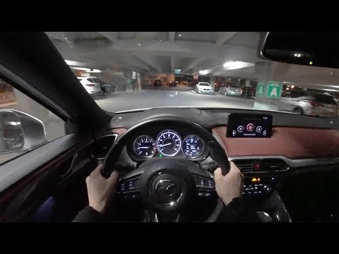 2018 Mazda CX-9 Signature - POV Night Drive (Binaural Audio)