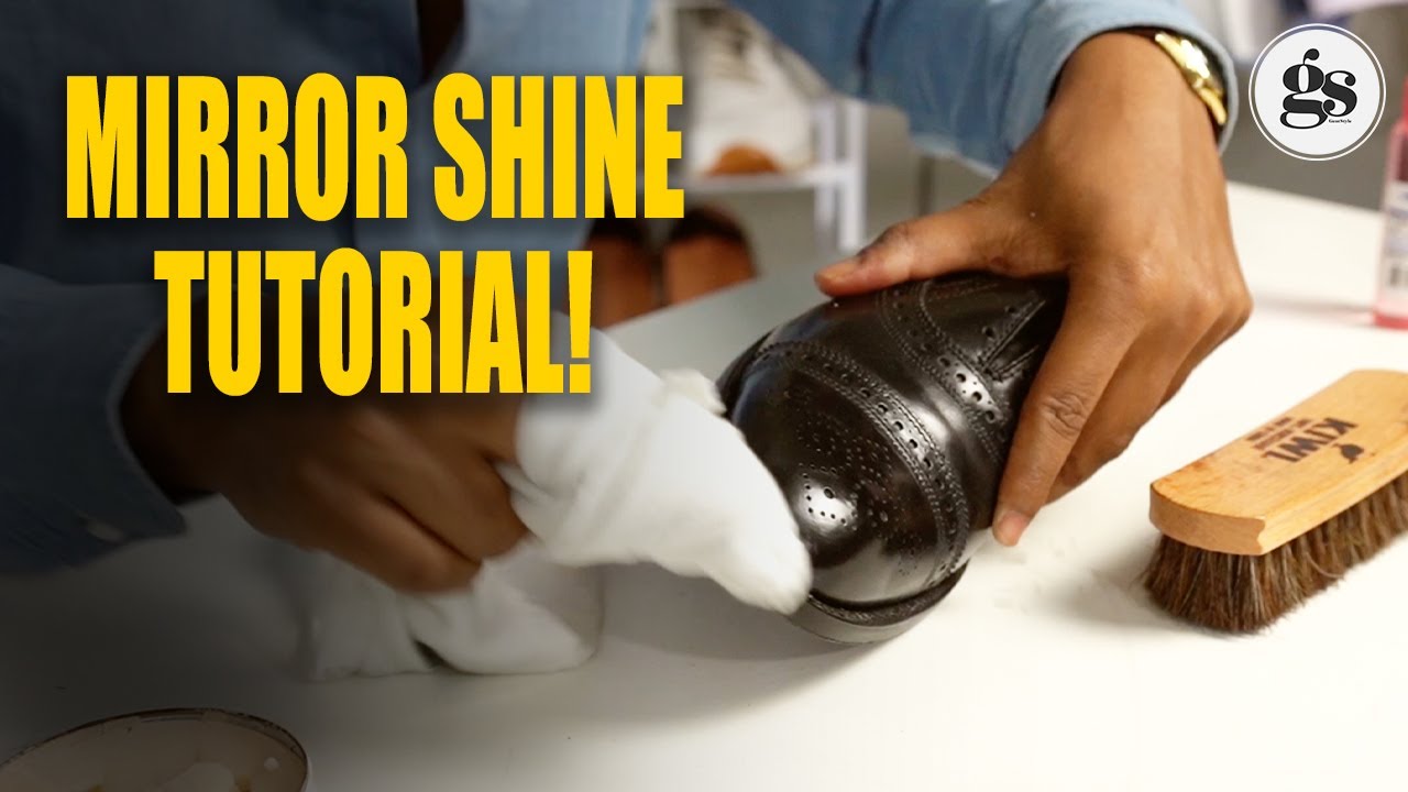 How To Mirror Shine Your Dress Shoes - YouTube