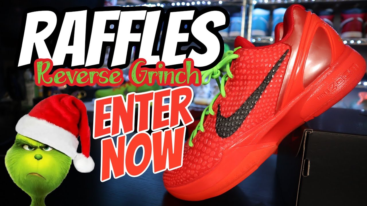 KOBE REVERSE GRINCH RAFFLES STILL OPEN👀 ENTER NOW! (EVERYTHING TO KNOW ...