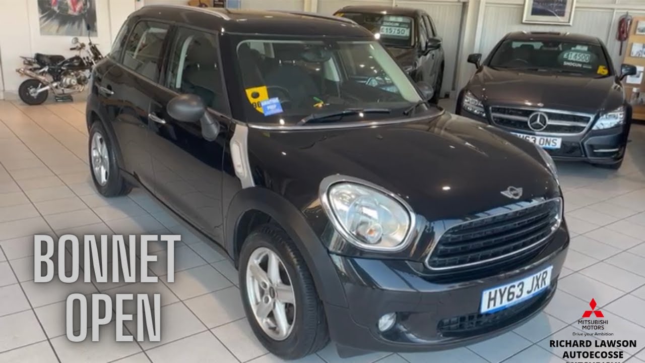 How To Open Hood / Bonnet on Mini? - YouTube