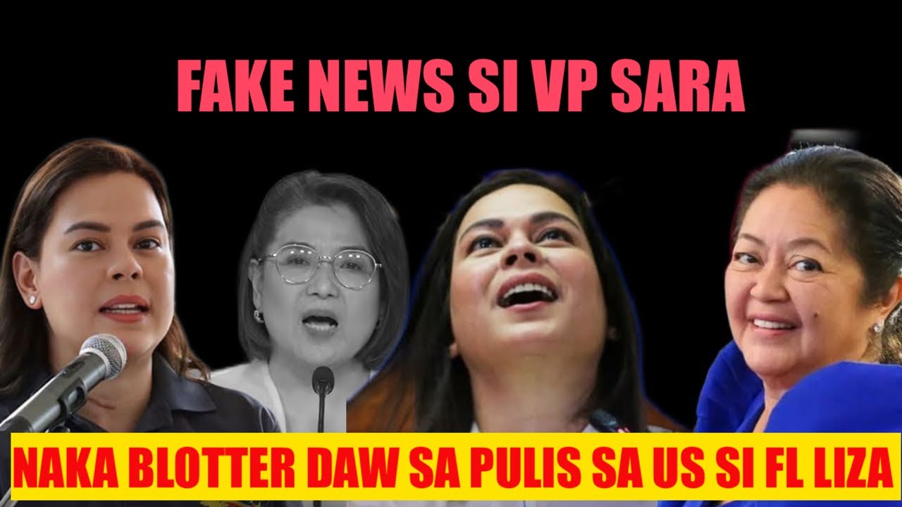 Naku Po!! Lagot Na Nag Salita Na Tunkol Sa Malaking Krimen Sa Amarika Si Sara Pero Fake News Yon ...