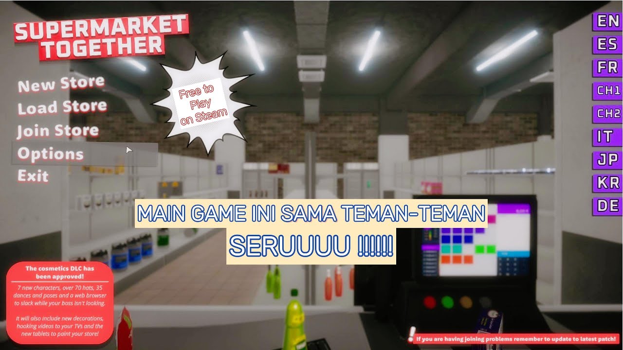 Jadi Kasir di Game Supermarket Together - Hari ke-2 - YouTube