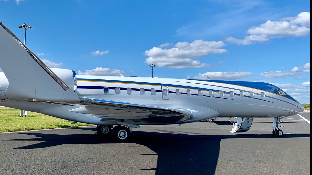 Global 6000 landing LGMK. Strong crosswind. Cockpit view. - YouTube