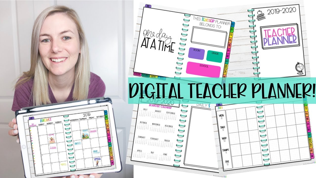 Digital Teacher Planner Preview - Back to School Organization- 2019 ...